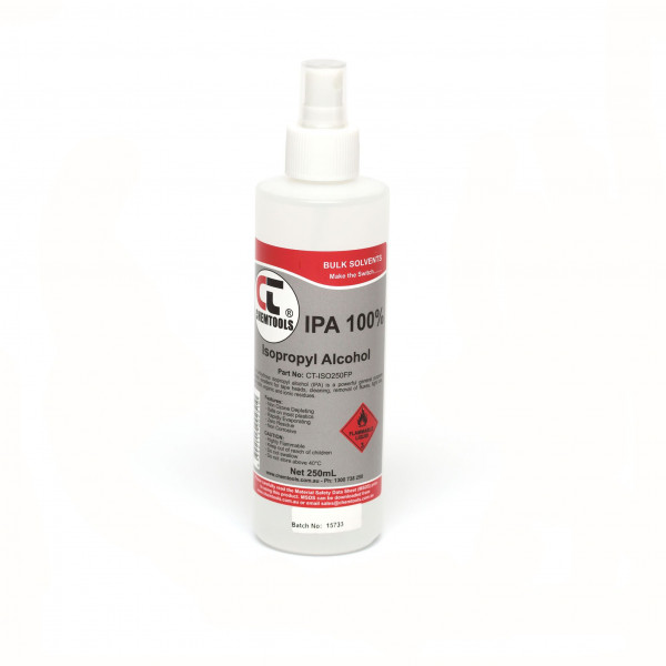 Chemtools 99.8% Pure Isopropyl Alcohol (IPA) 250ml finger spray bottle